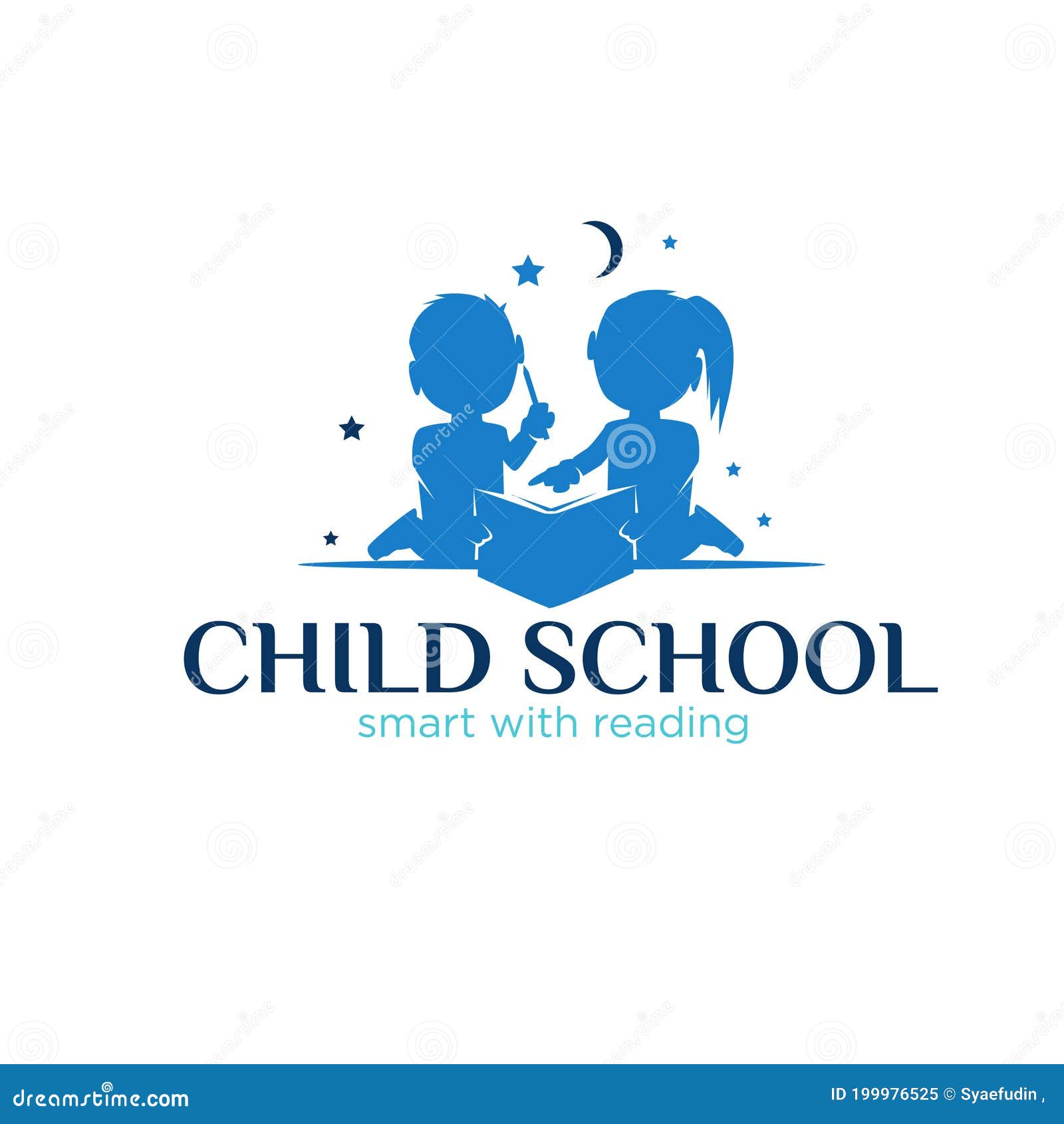 Learning and Reading Logo Designs for Education Logo Stock Vector ...