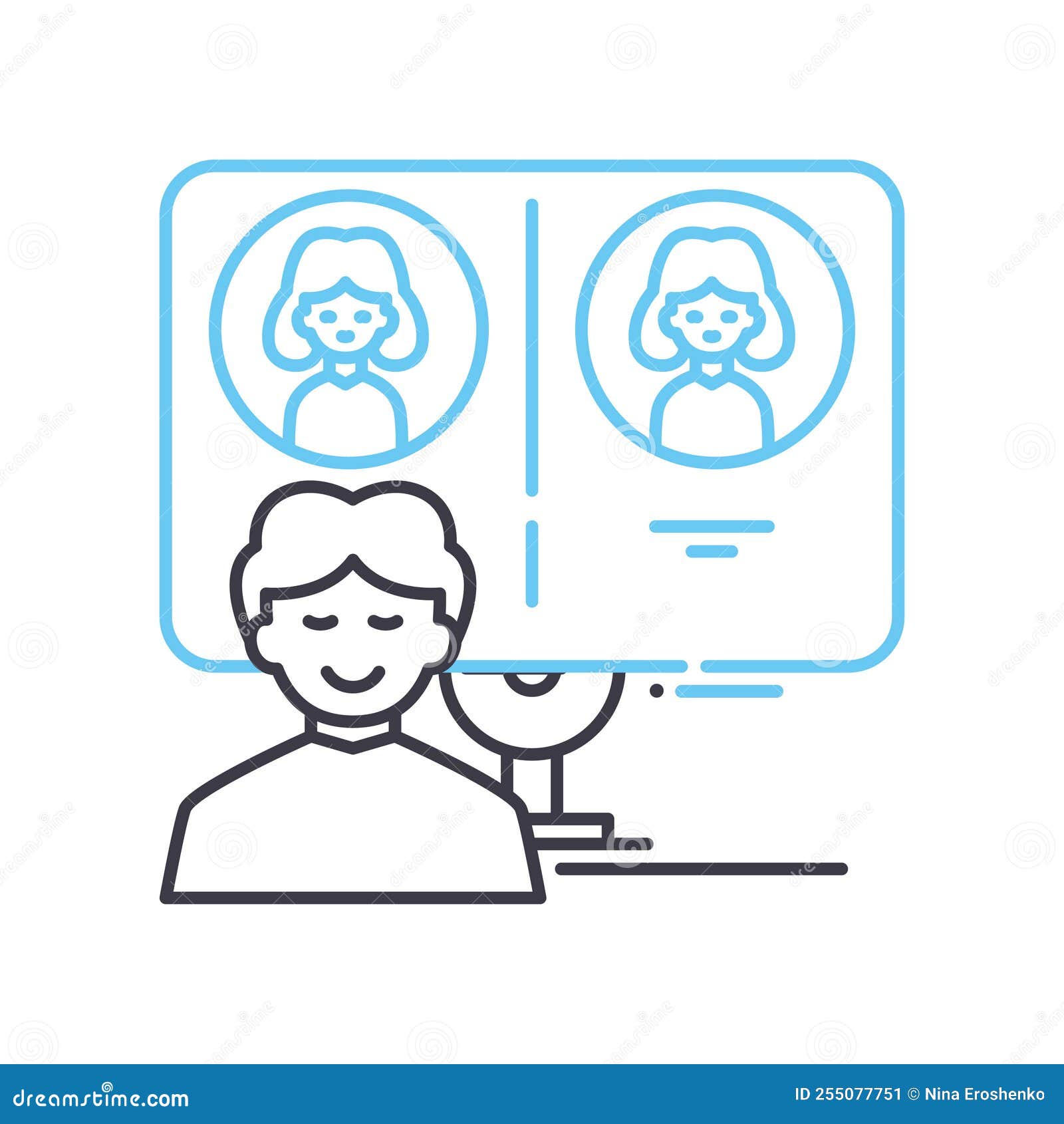 Learning Room Line Icon, Outline Symbol, Vector Illustration, Concept ... Learning Room Line Icon, Outline Symbol, Vector Illustration, Concept ...