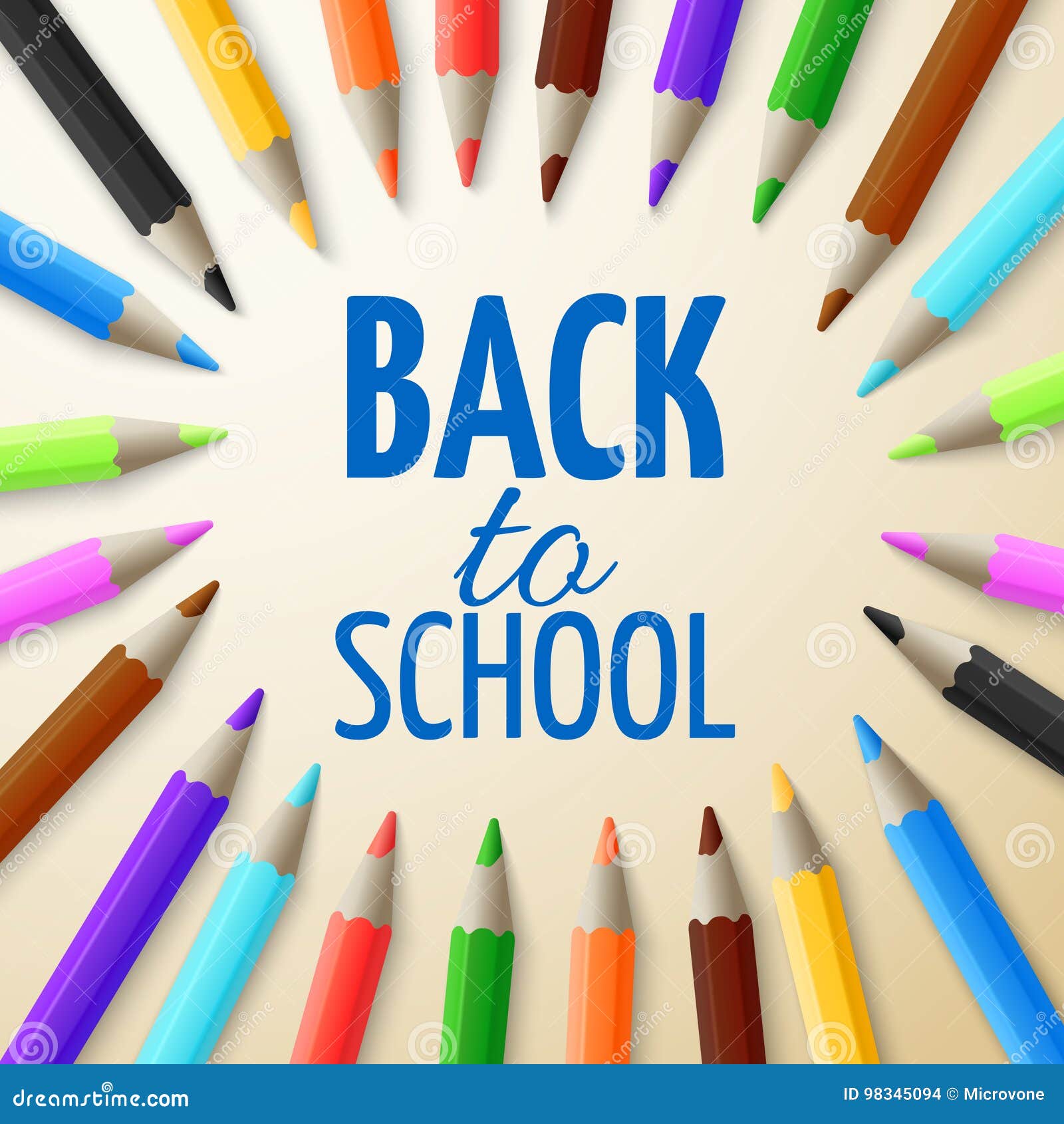 Learning and School Education Vector Concept. Back To School Background ...