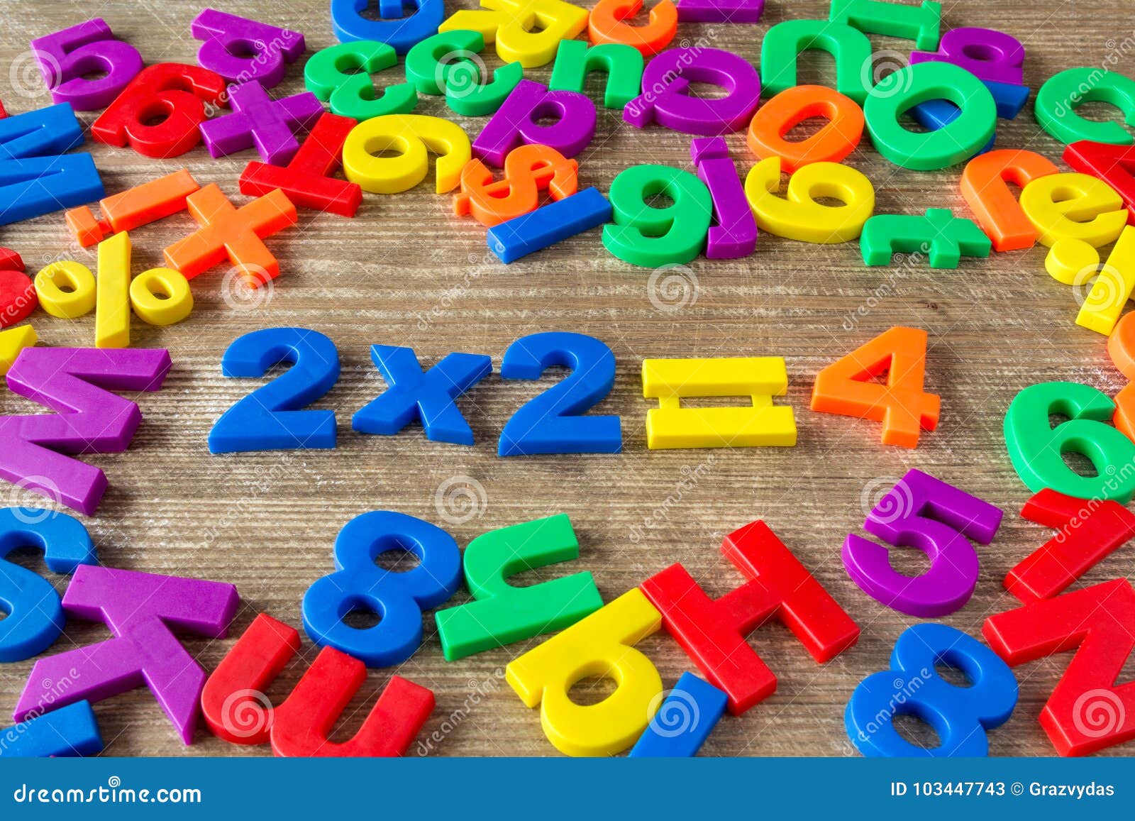 Learning Simple Multiplication Stock Image - Image of lesson ...