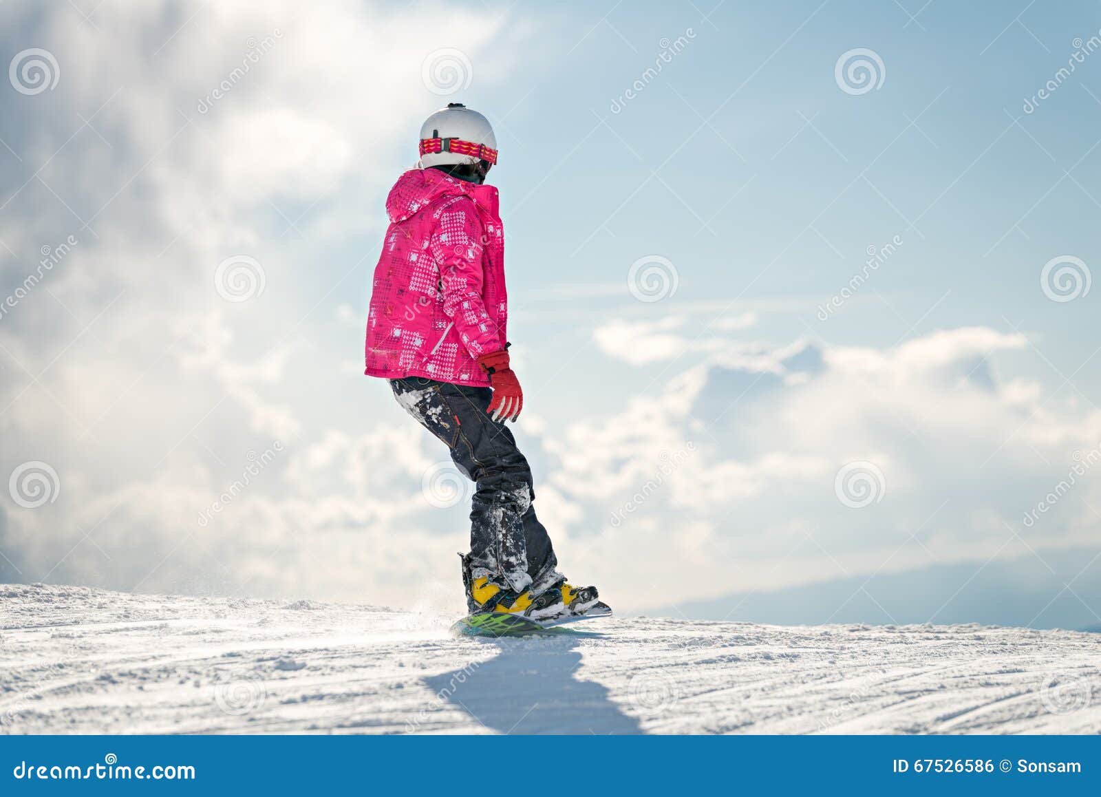 Learning Snowboard stock photo. Image of beginnings, angle - 67526586