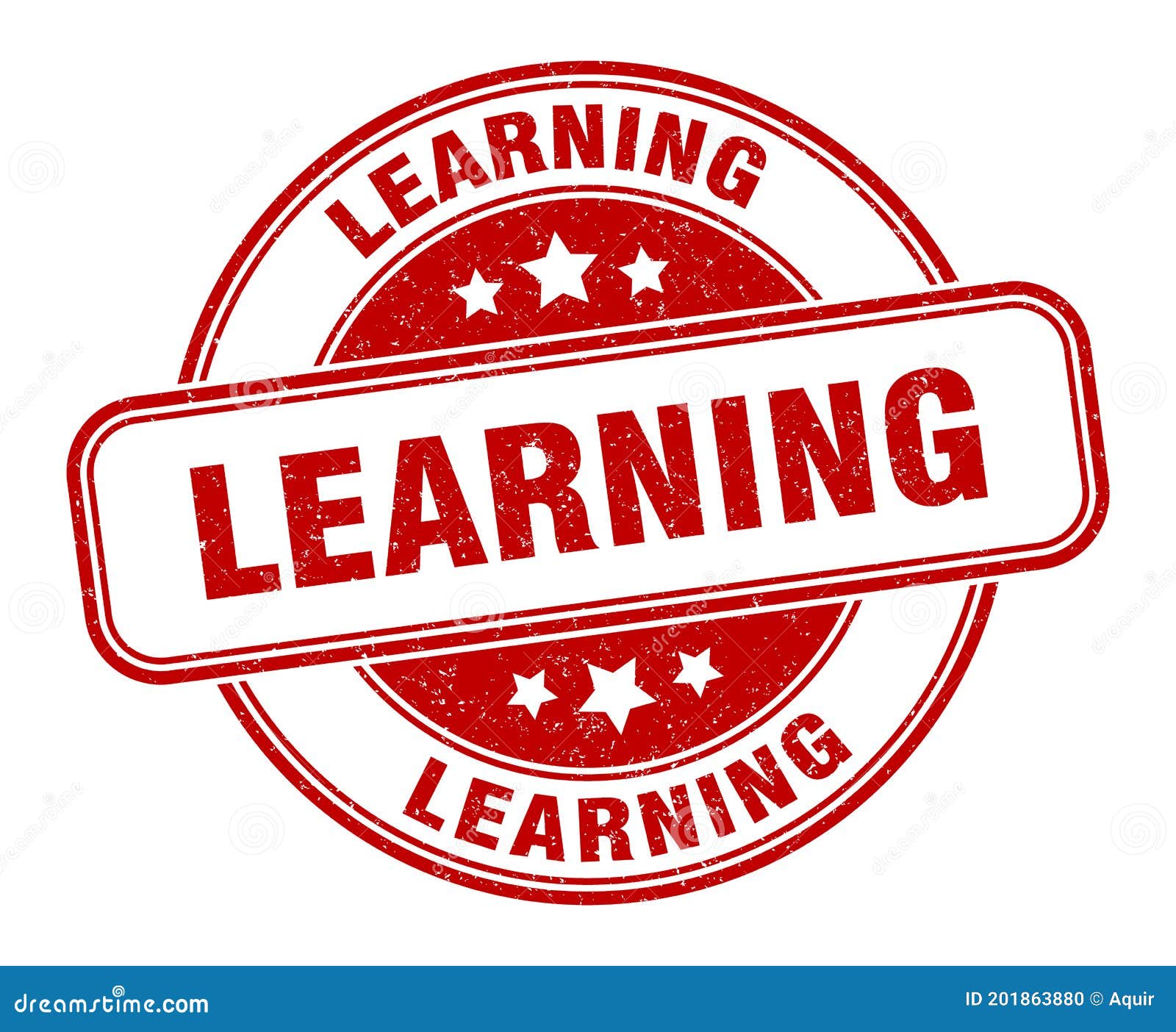 Learning Stamp. Learning Round Grunge Sign Stock Vector - Illustration ...