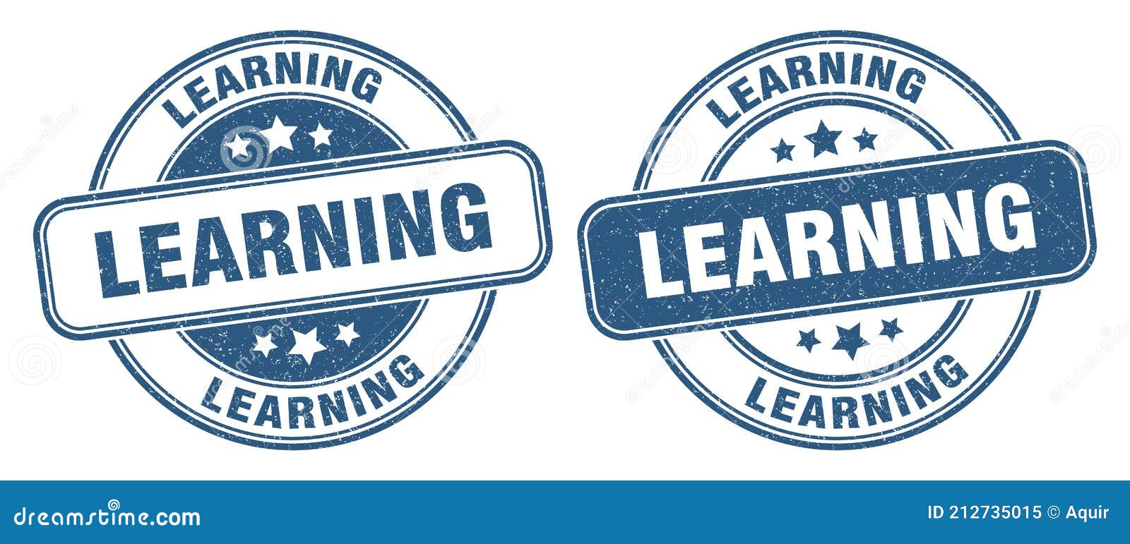 Learning Stamp. Learning Label. Round Grunge Sign Stock Vector ...