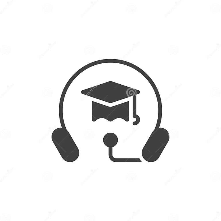 Learning Support Vector Icon Stock Vector - Illustration of help, logo ...