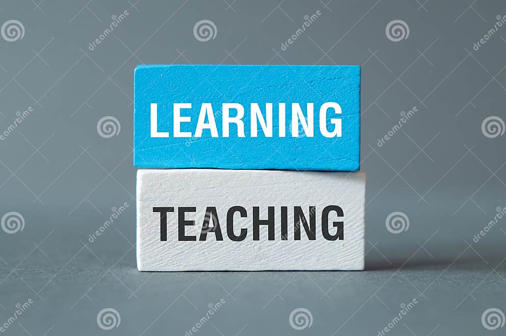 Learning Teaching - Word Concept on Building Blocks Stock Image - Image ...