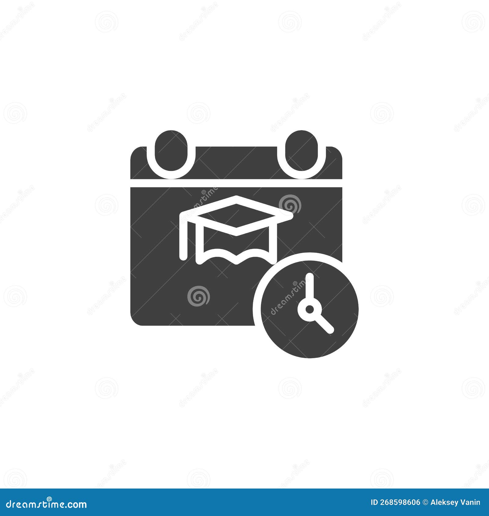 Learning Timetable Vector Icon Stock Vector - Illustration of glyph ...