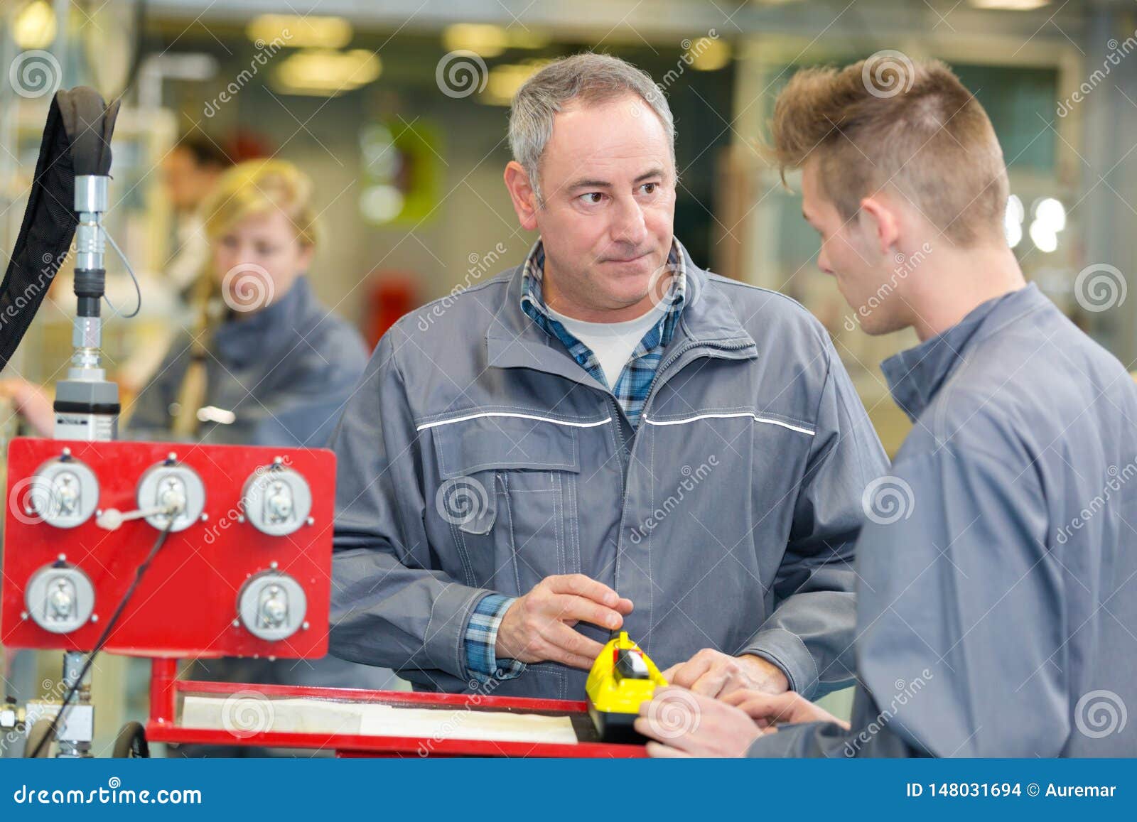 Learning To Check Control Panel Stock Photo - Image of equipment ...
