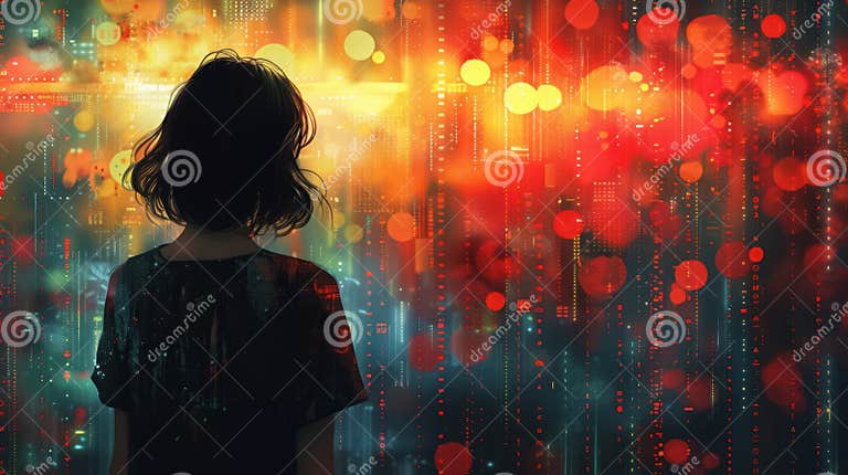 Learning To Code. Abstract Shapes Represent Data Structures, Symbolizing the Journey of ...