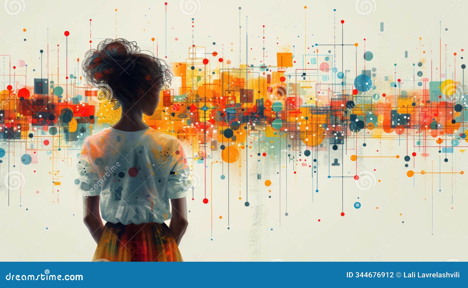 Learning To Code Abstract Shapes Represent Data Structures Symbolizing The Journey Of