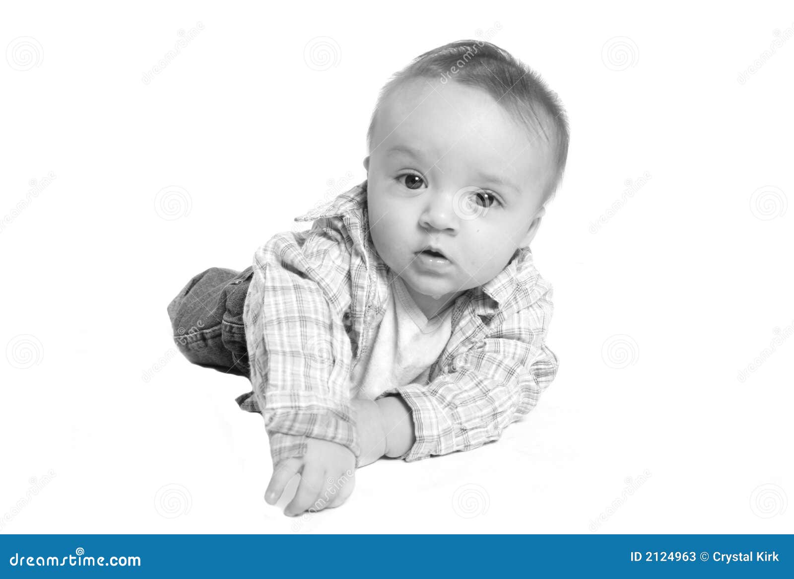 Learning to crawl stock image. Image of child, tiny, teething - 2124963
