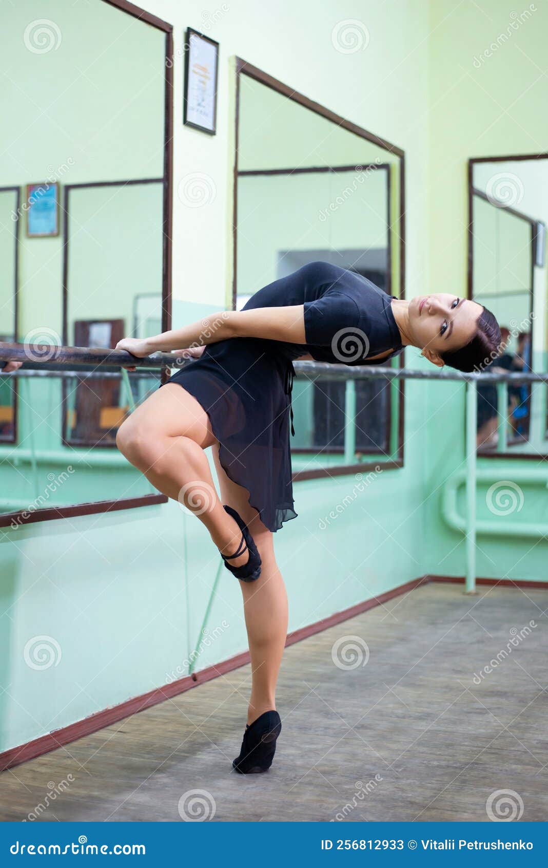 Learning to dance stock image. Image of ballet, class - 256812933