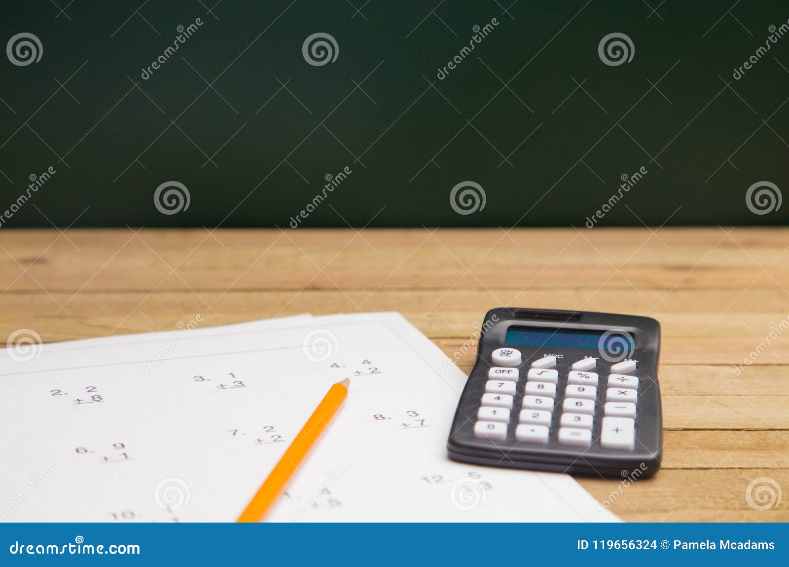 Learning to Do Math stock photo. Image of chalk, space - 119656324