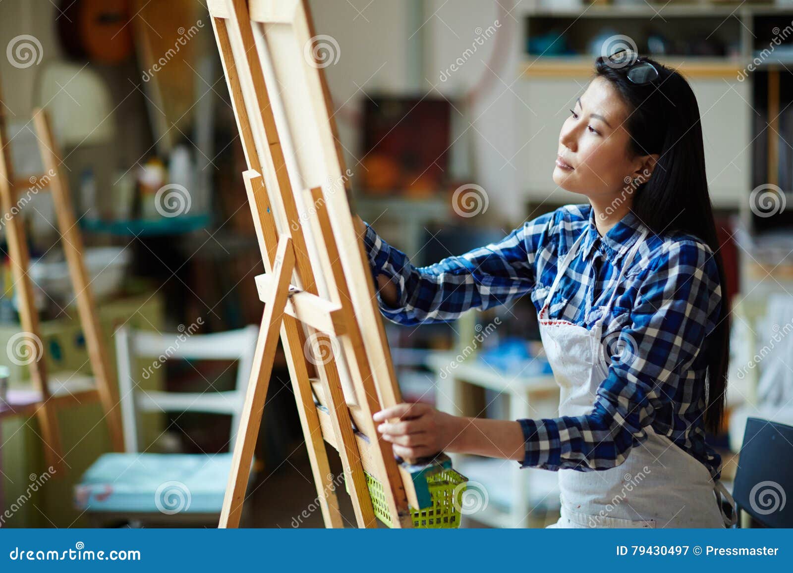 Learning to draw stock image. Image of adult, people - 79430497