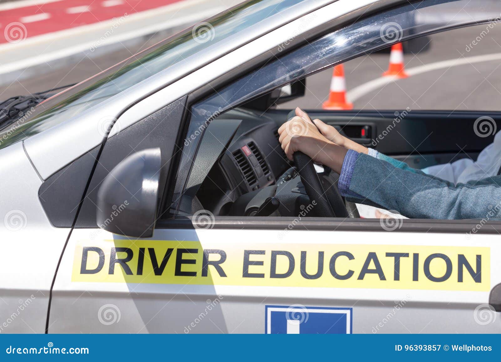 Learning to drive stock image. Image of holding, learn - 96393857