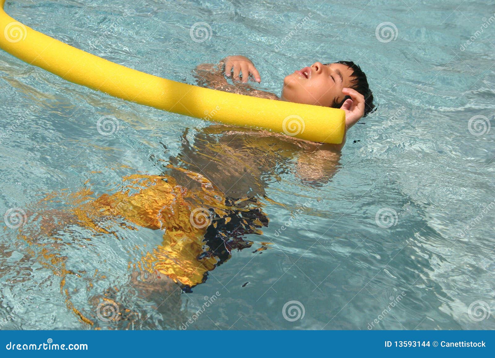 Learning to Float stock photo. Image of face, safe, beginner - 13593144
