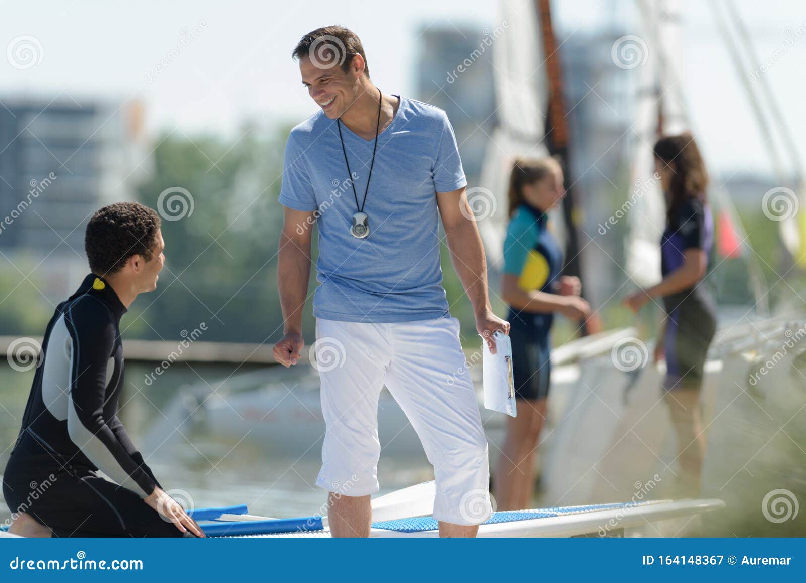 Learning To Sail on Yacht in Sea Stock Image - Image of ship, dutch ...