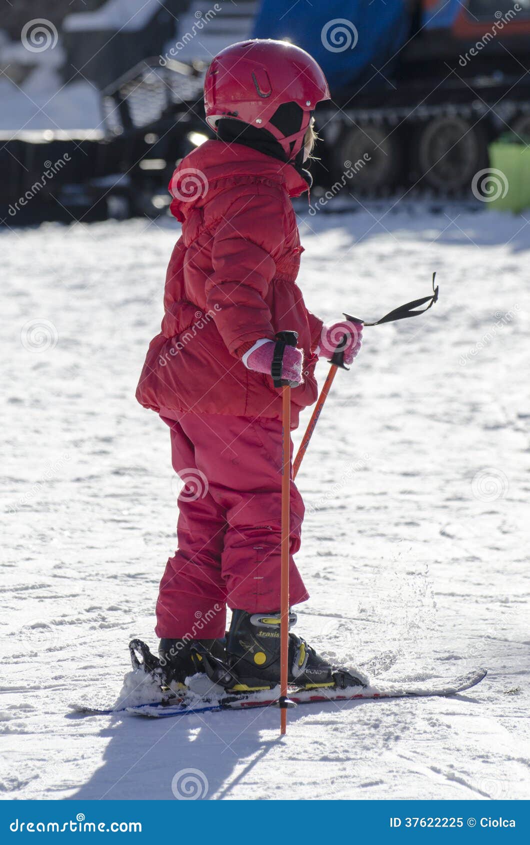Learning to ski editorial image. Image of equipment, happy - 37622225