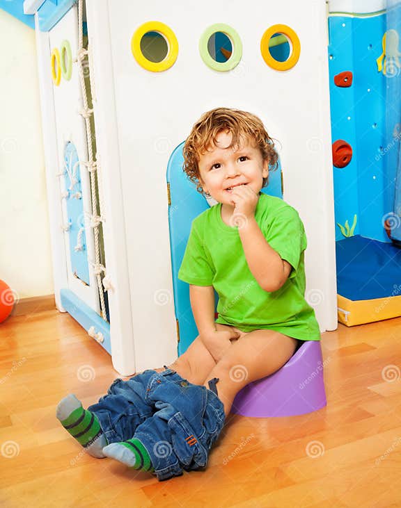 Learning to use potty stock photo. Image of room, lifestyle - 28968166