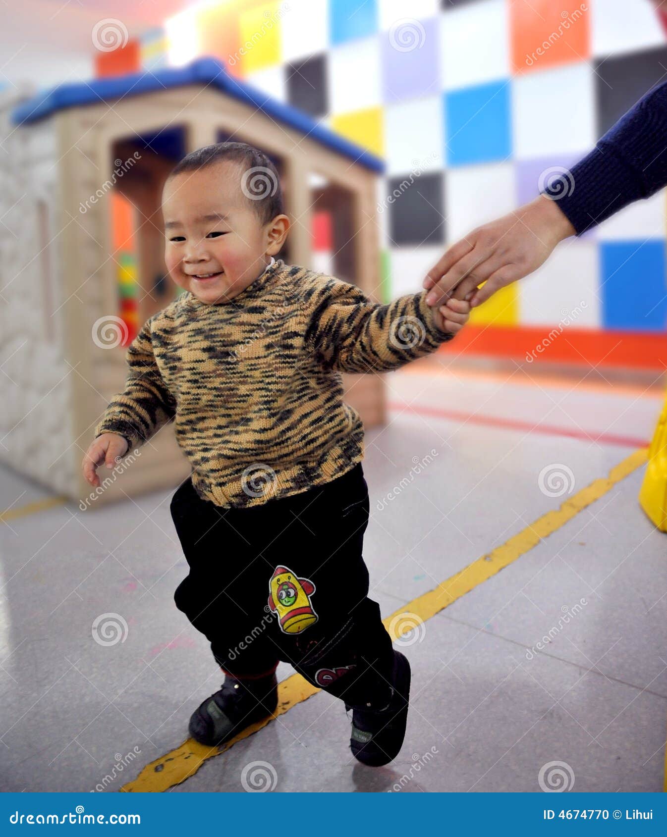 Learning to walk stock photo. Image of china, family, help - 4674770