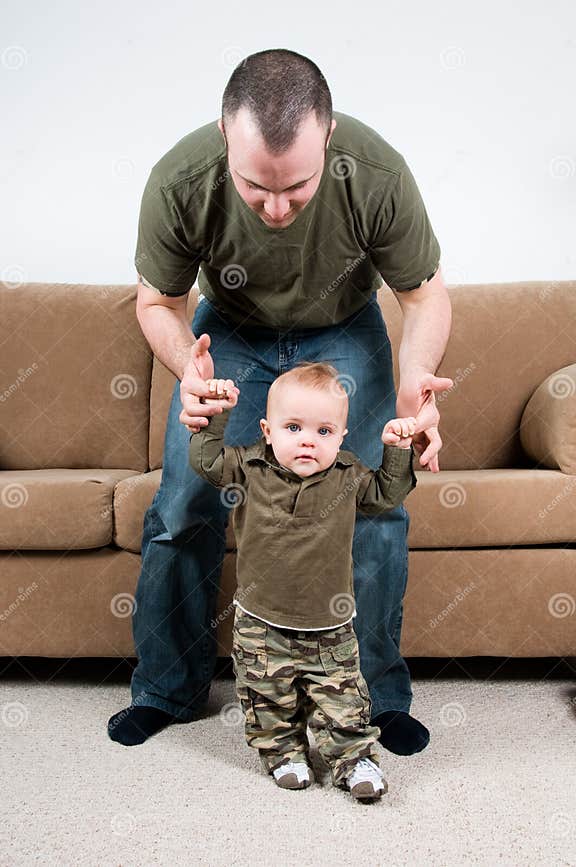 Learning to Wlak stock image. Image of infant, toddler - 4579969