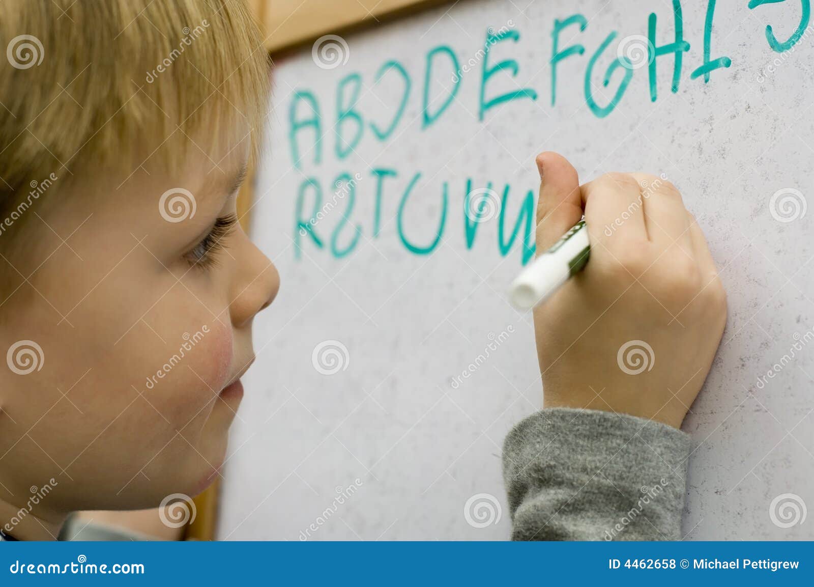 Learning to write stock photo. Image of concentration - 4462658