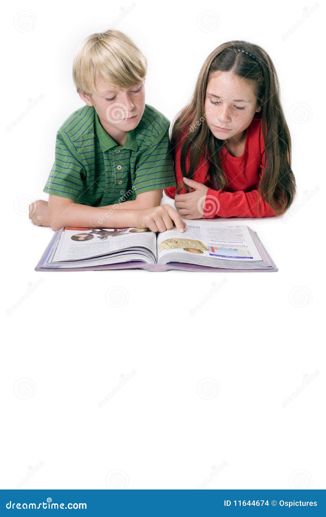 Learning together stock photo. Image of learning, freckles - 11644674