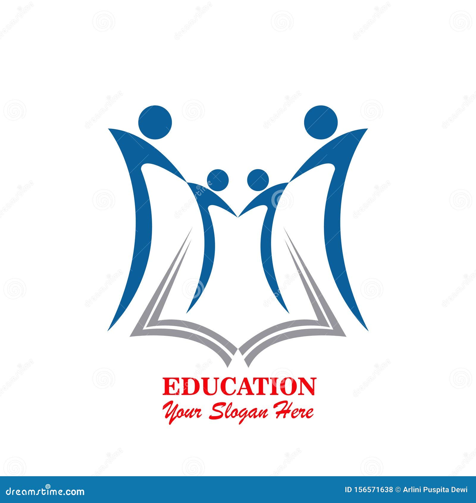 Learning Together Logo, Family and Education Brand Identity Stock ...