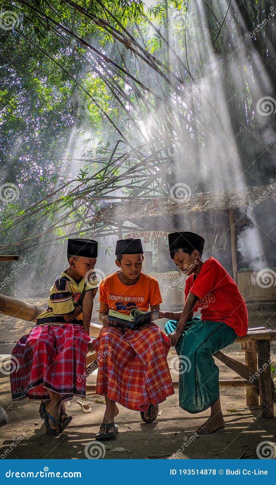 Learning Together Under the Bamboo Trees Editorial Stock Photo - Image ...