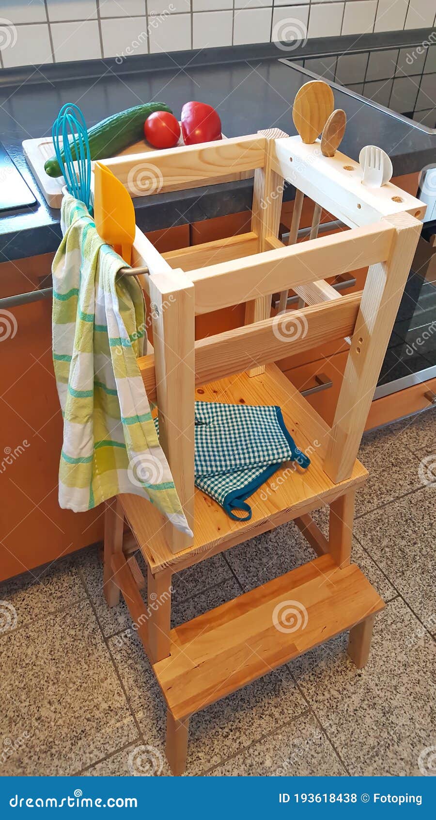 Learning Tower for Children Stock Photo - Image of instructions ...