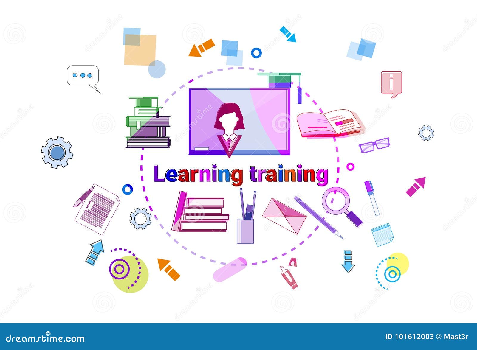 Learning Training Courses Banner Online Education Elearning Concept ...