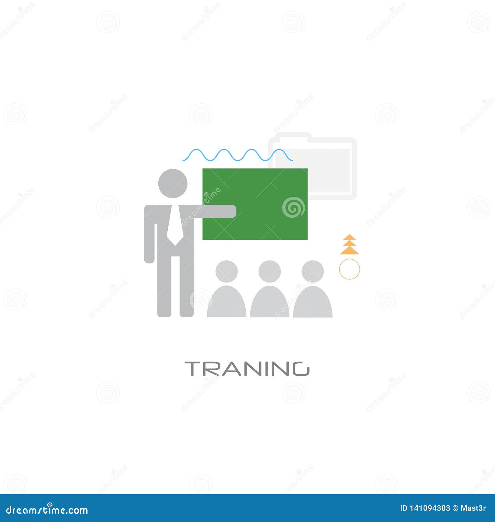 Learning Training Courses Business Education Presentation Line Style ...