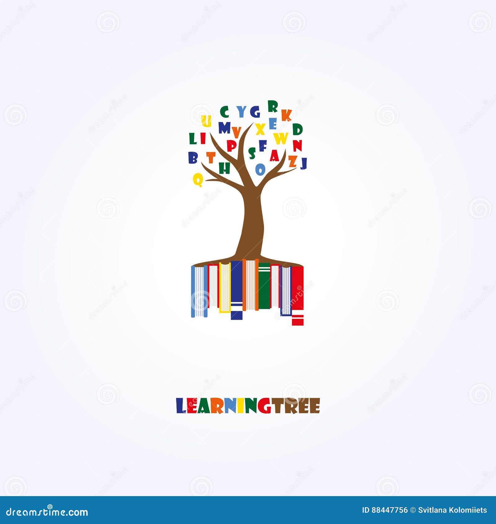 Learning Tree Logo Template. Education, Letters, Books Stock Vector ...
