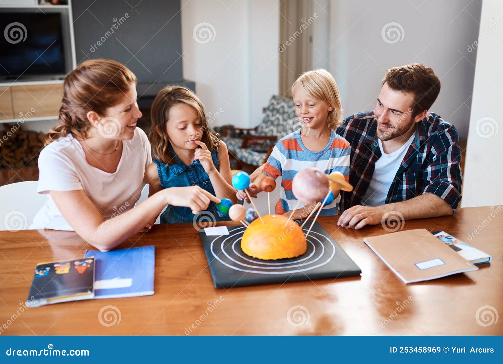 Learning about the Universe is always Fun. a Beautiful Young Family ...