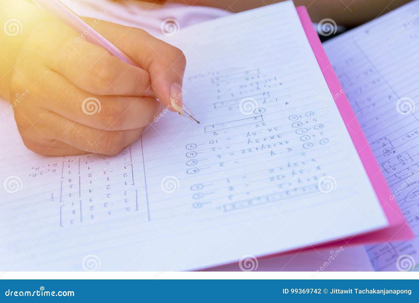 Students are calculating. stock photo. Image of smart - 99369742
