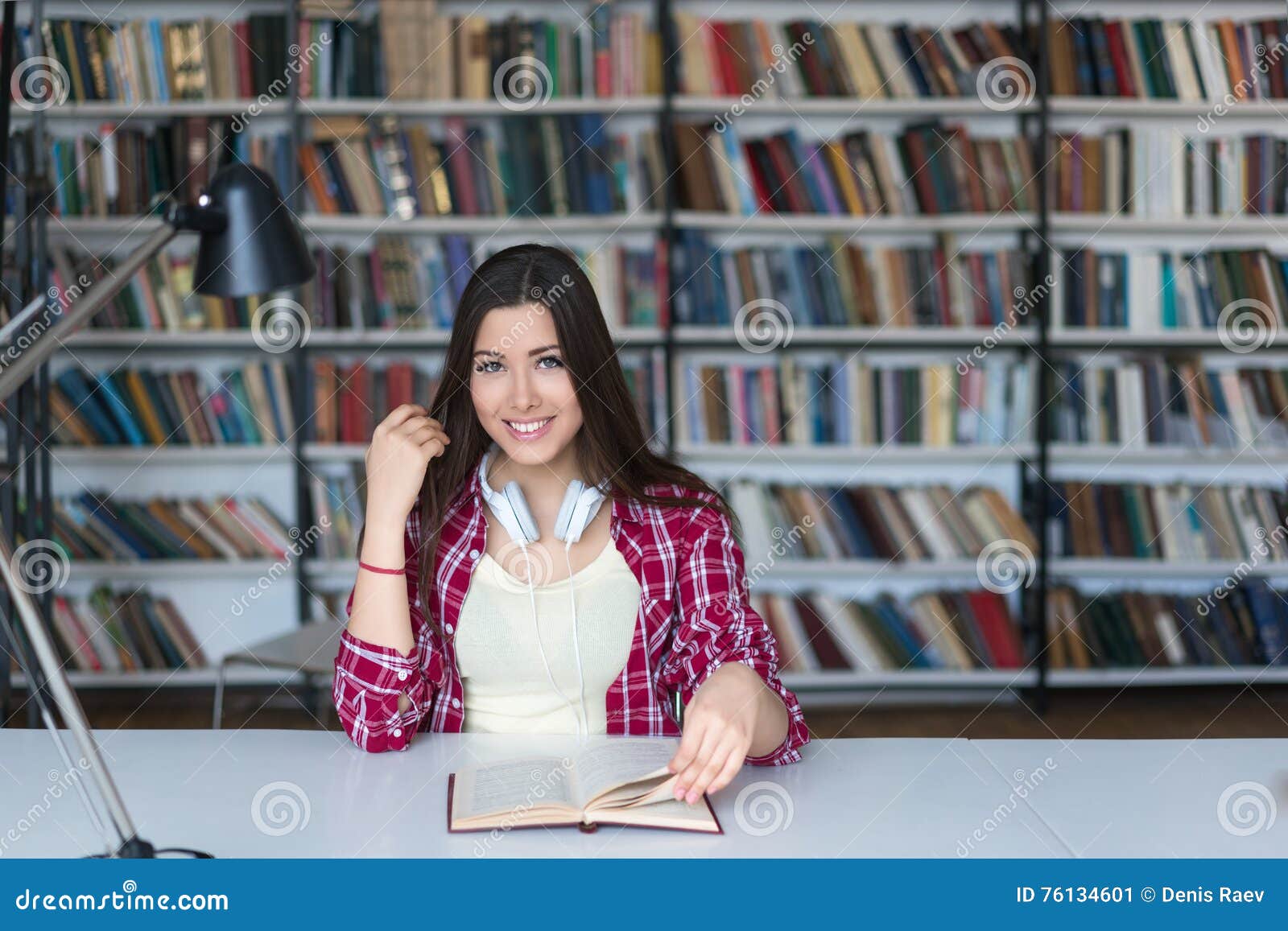 Learning woman stock image. Image of happiness, cheerful - 76134601