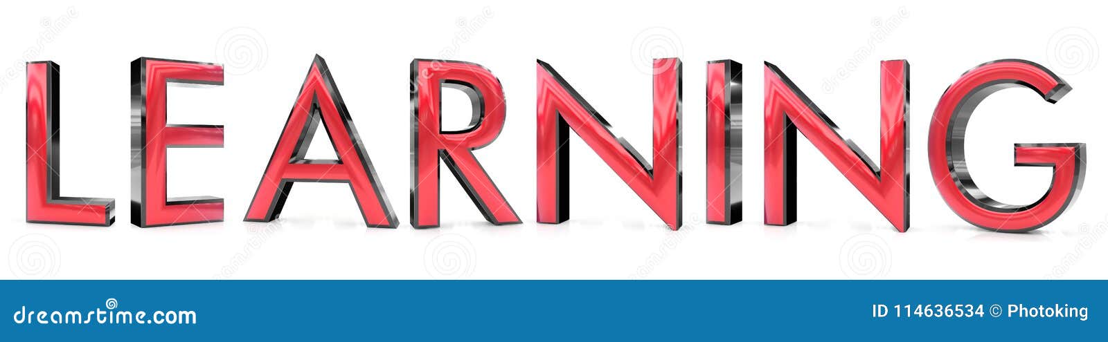 Learning word stock illustration. Illustration of banner - 114636534
