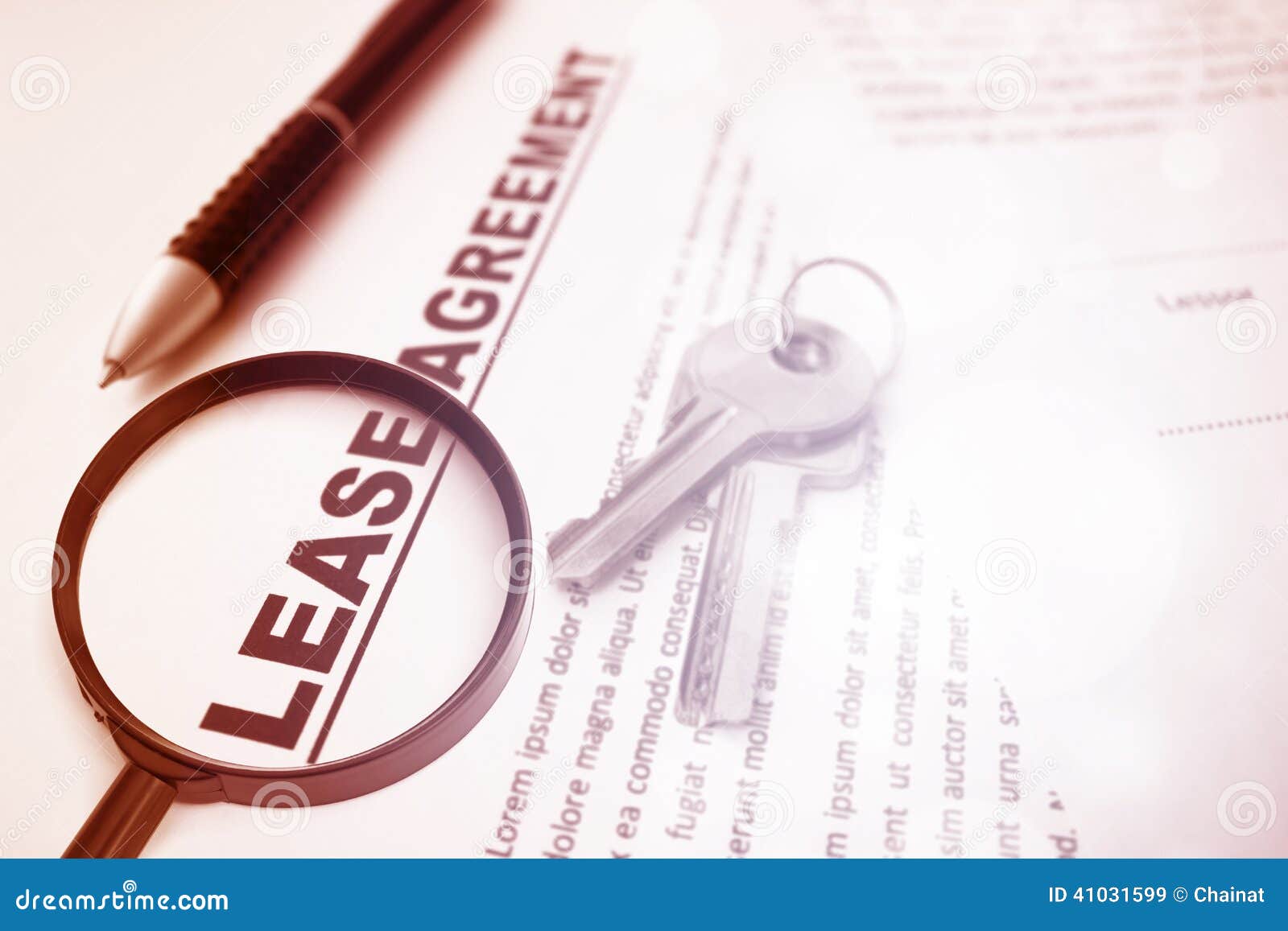 Lease Agreement Contract stock image. Image of negotiation - 41031599