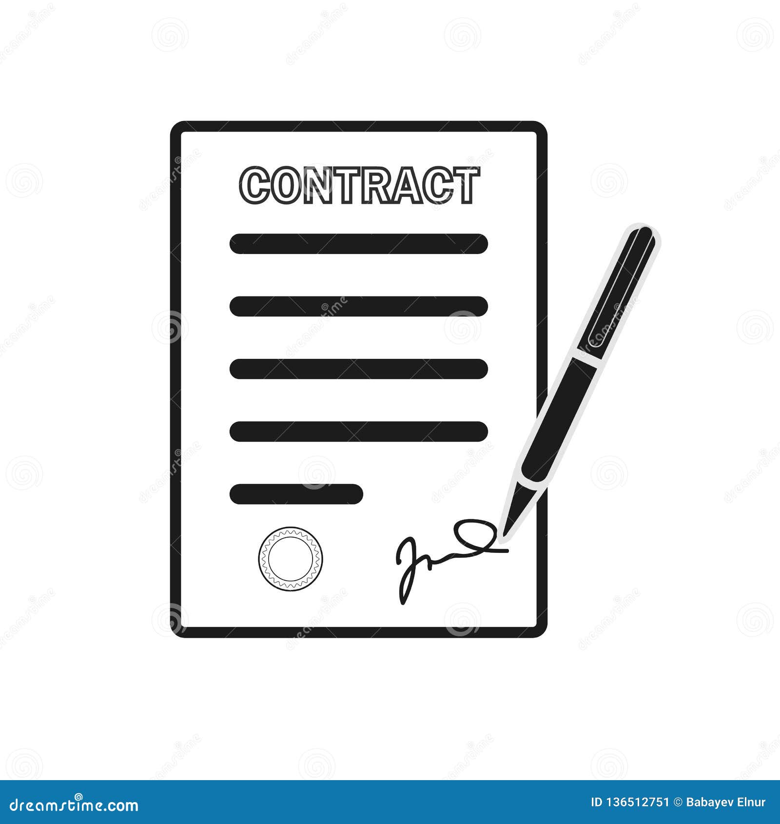 Lease Contract Icon. Professional, Pixel Perfect Icons Optimized for ...