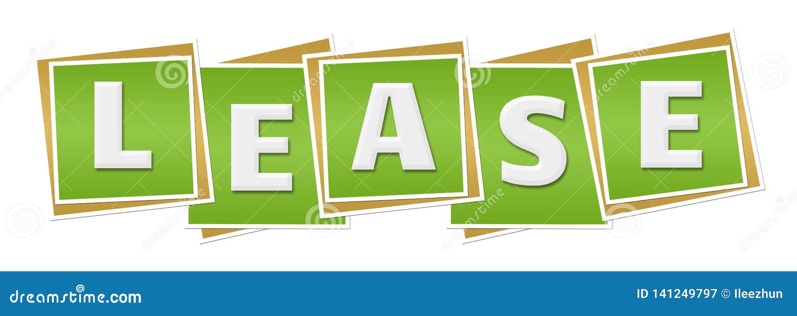 Lease Green Blocks stock illustration. Illustration of leasing - 141249797