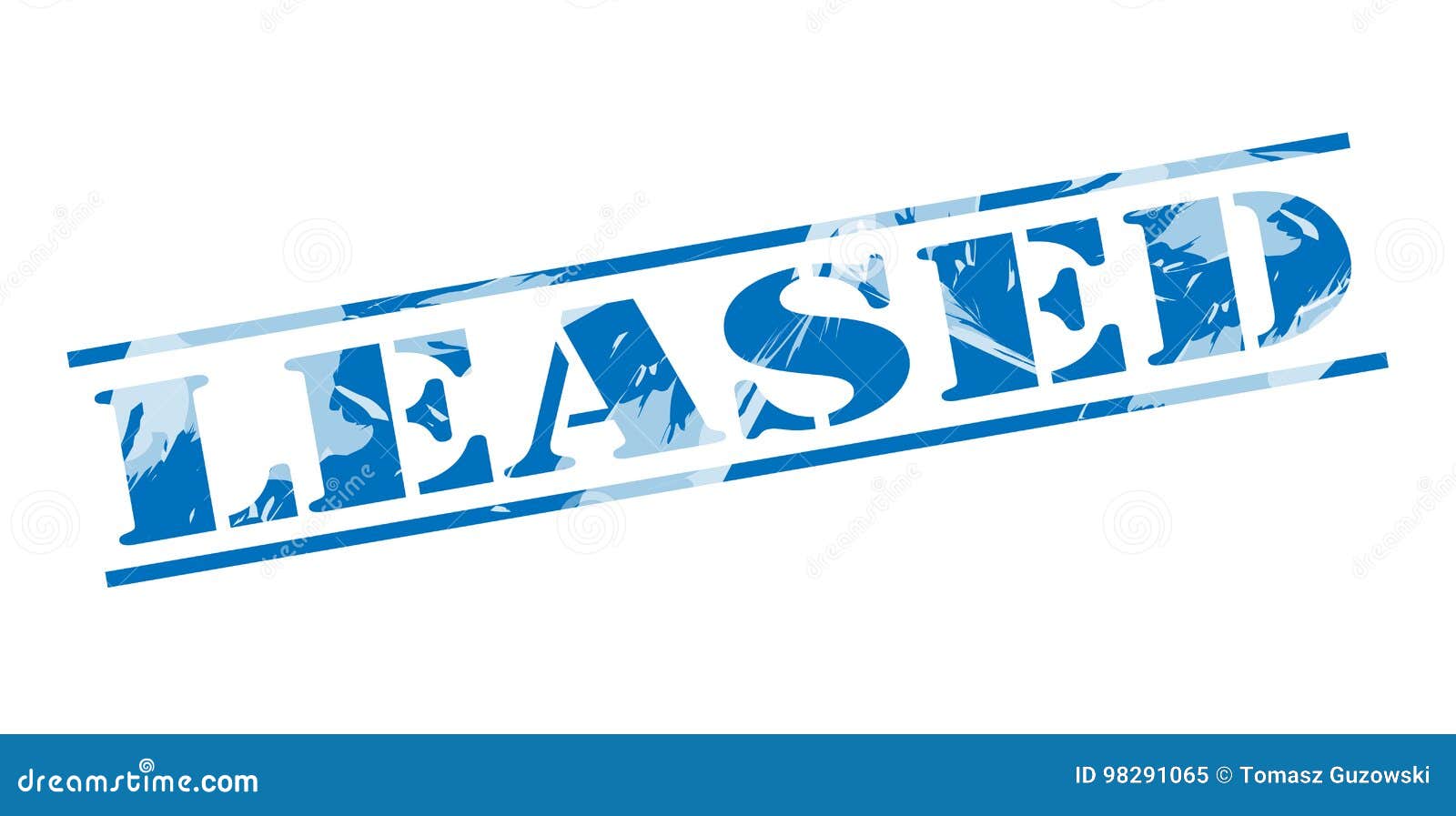Leased blue stamp stock illustration. Illustration of symbol - 98291065