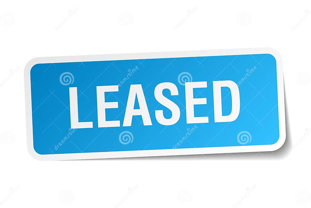 Leased sticker stock vector. Illustration of sticker - 99001499