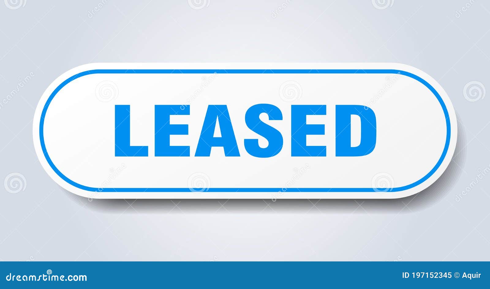 Leased sticker. stock vector. Illustration of peeler - 197152345