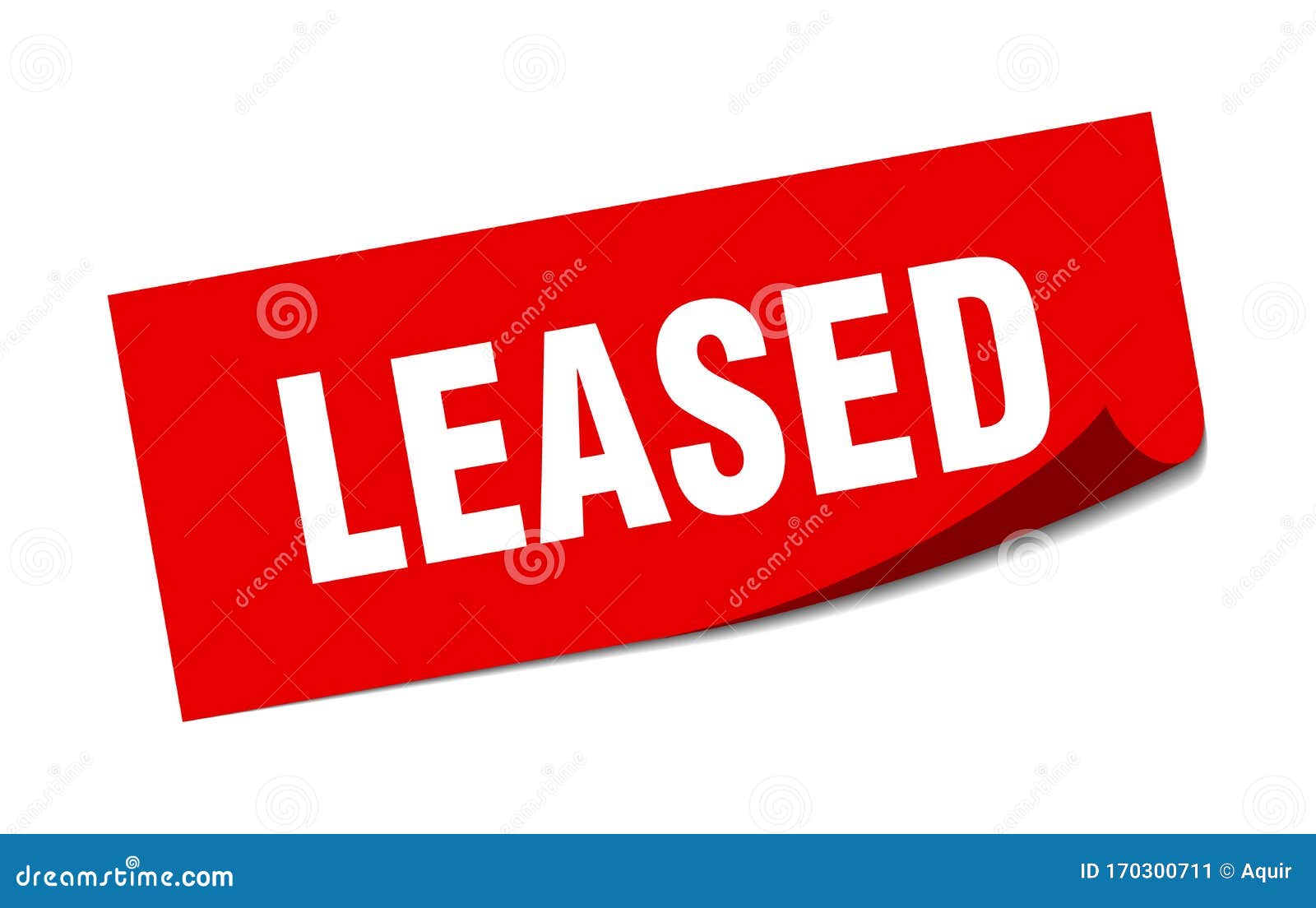 Leased Sticker. Leased Square Sign Stock Vector - Illustration of ...