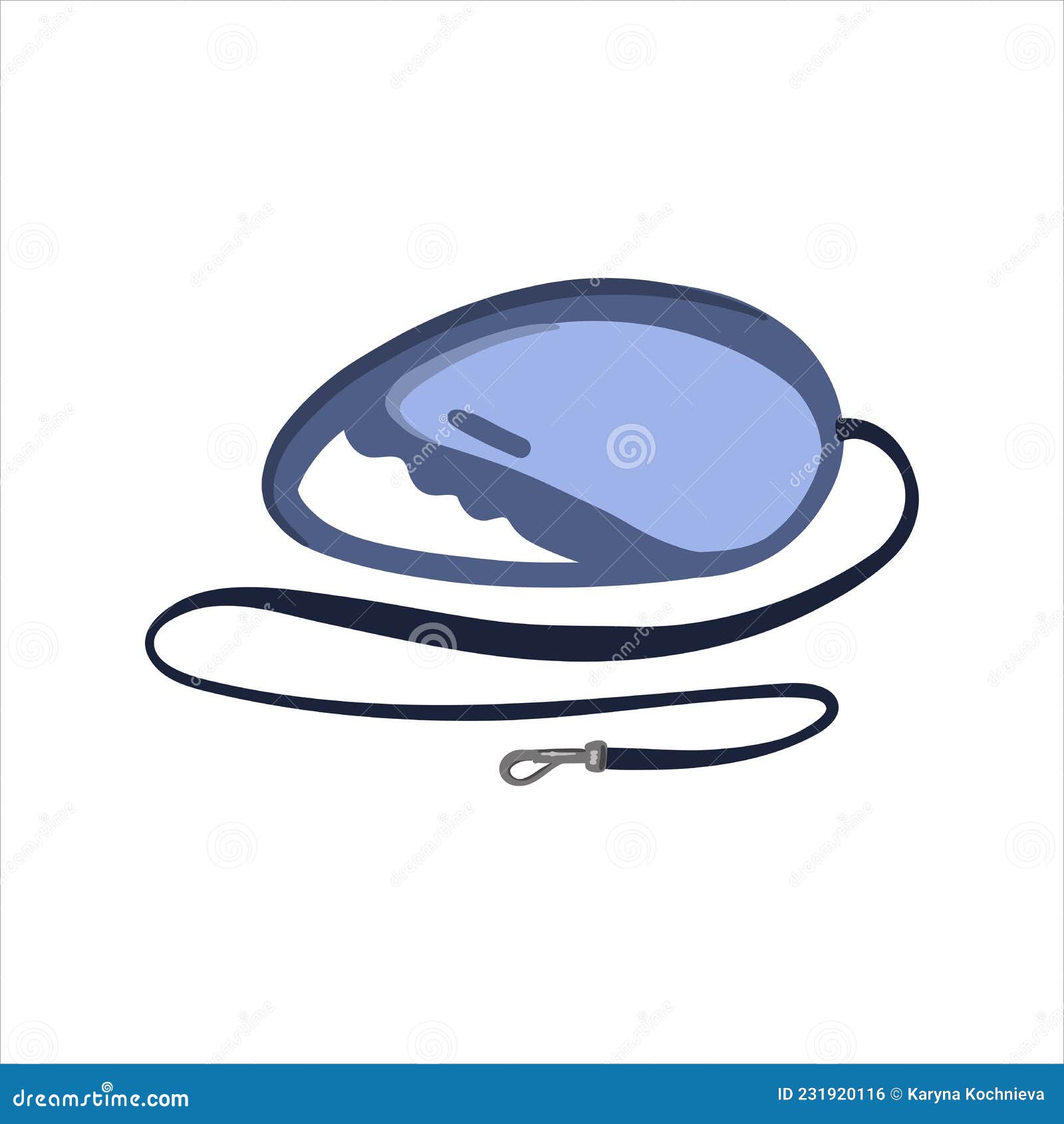 Leash for Walking Dogs and Cats. Stock Vector - Illustration of vector ...