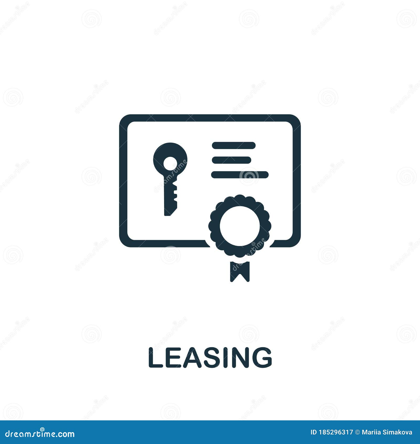 Leasing Icon. Simple Element from Banking Collection. Creative Leasing ...