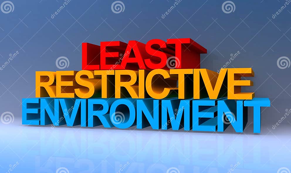 Least Restrictive Environment on Blue Stock Illustration - Illustration ... Least Restrictive Environment on Blue Stock Illustration - Illustration ...