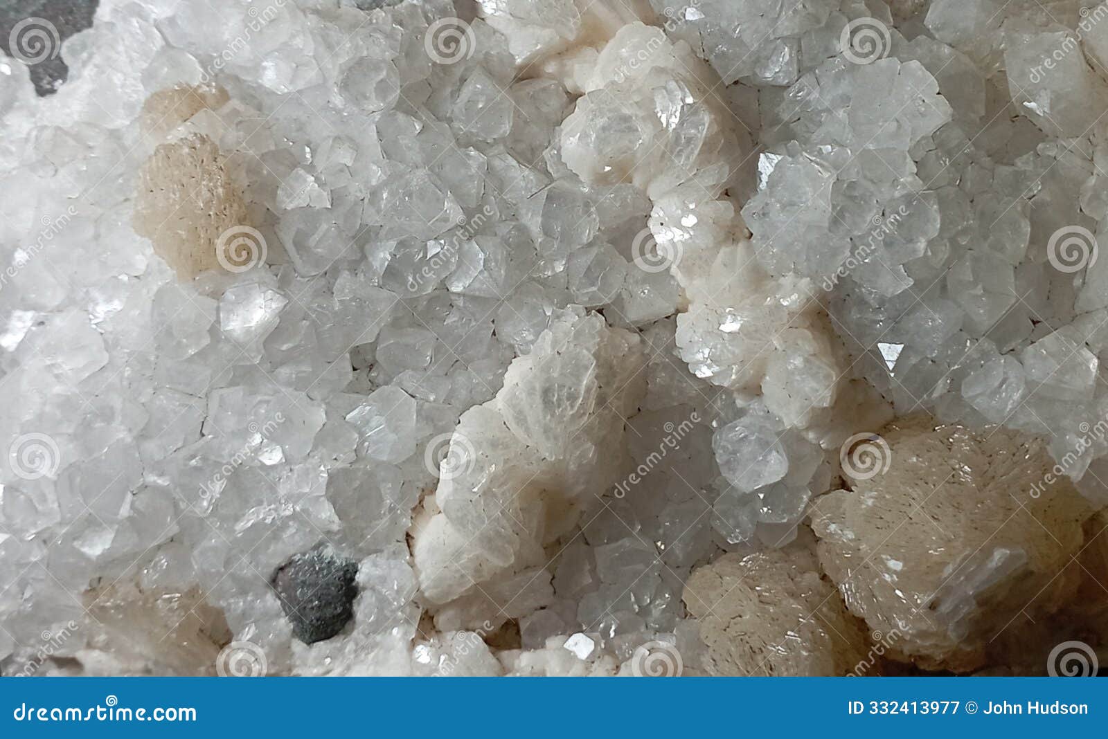 Zeolite Mineral Crystals of Pale Colours Stock Image - Image of mineral ...