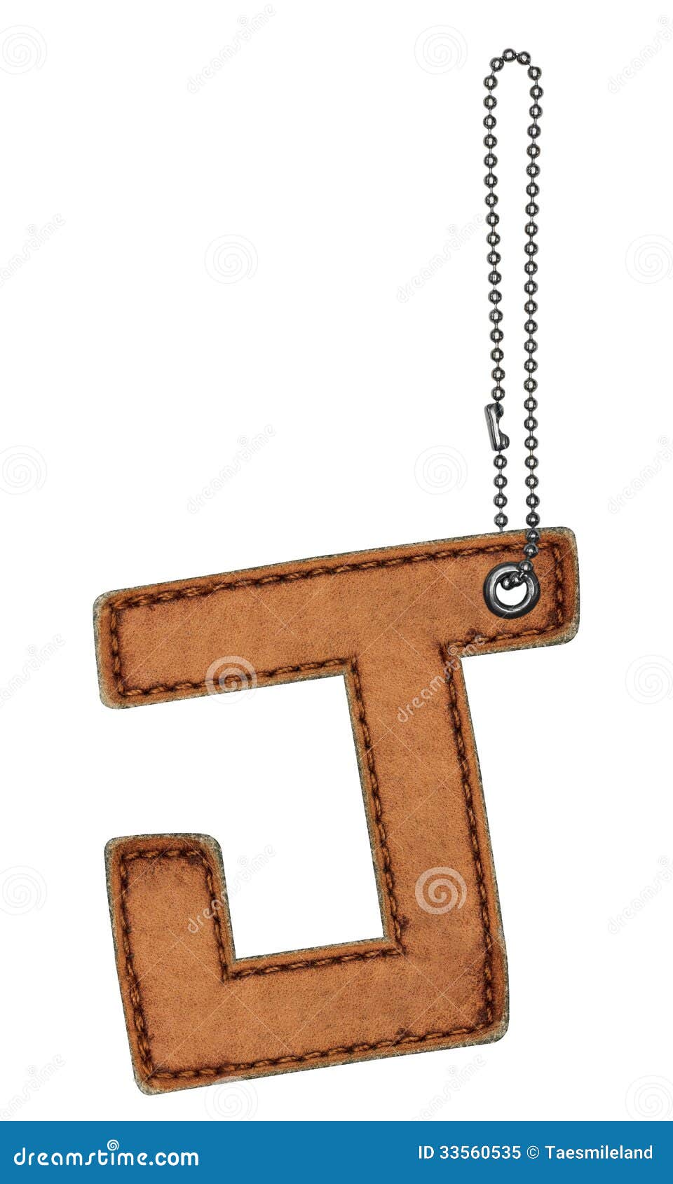 Leather Alphabet with Chain Stock Image - Image of detailed, garment ...