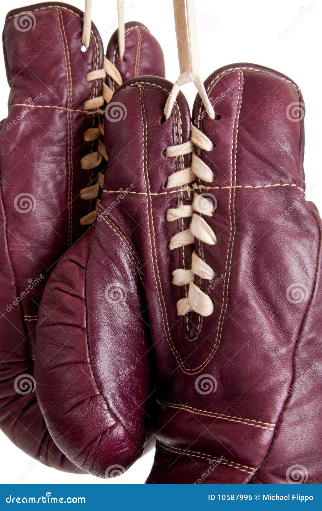 Leather, Antique Boxing Gloves Stock Photo - Image of objects ...