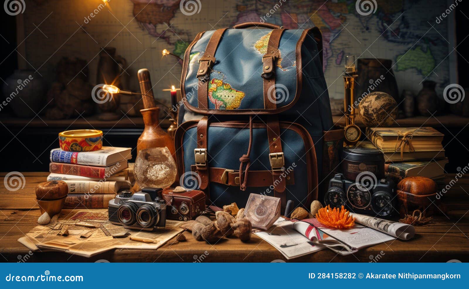 Pack Globe Compas Vector Illustration | CartoonDealer.com #218528446